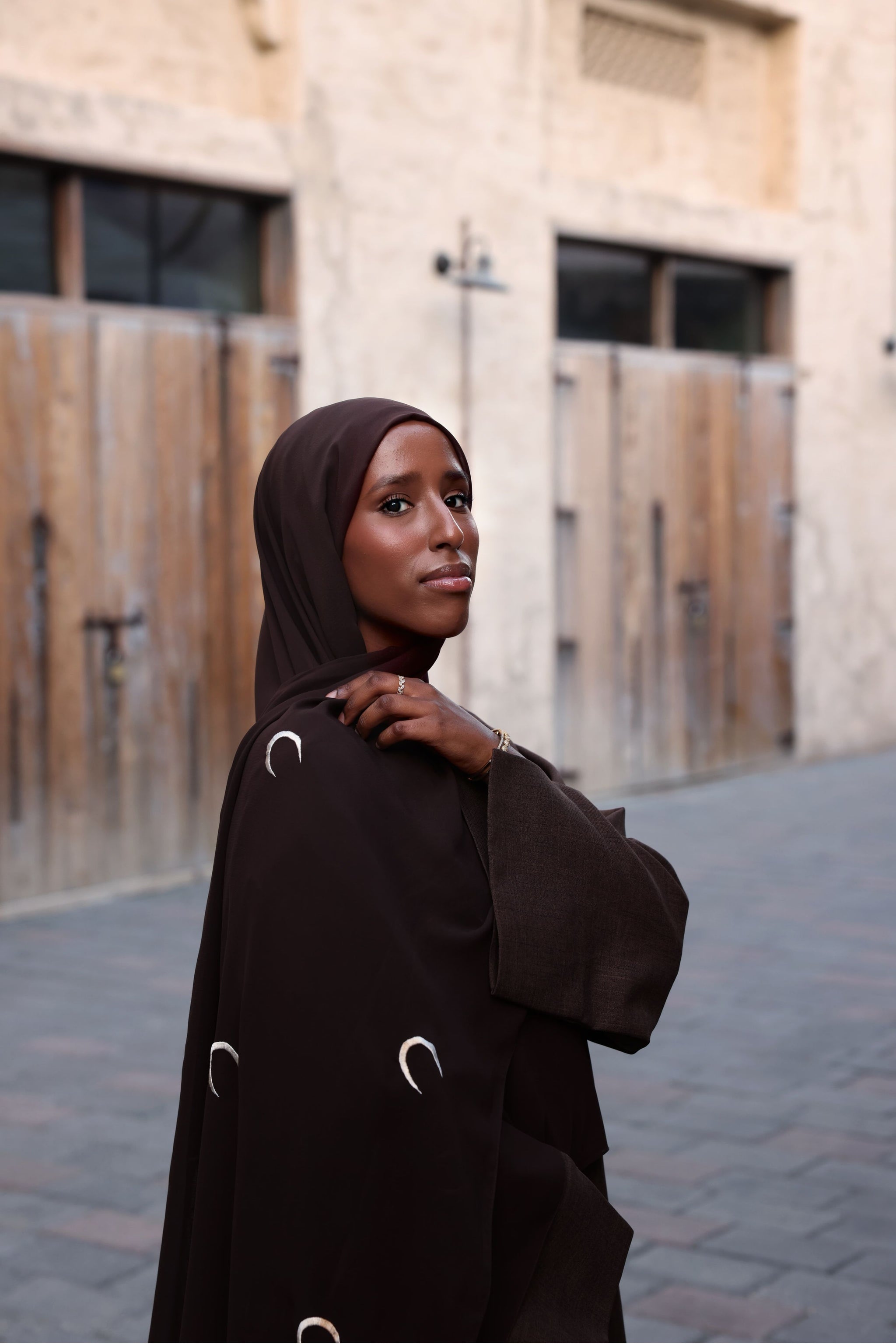 Linen Dark Chocolate Abaya | Linen Abaya | NU-Modest